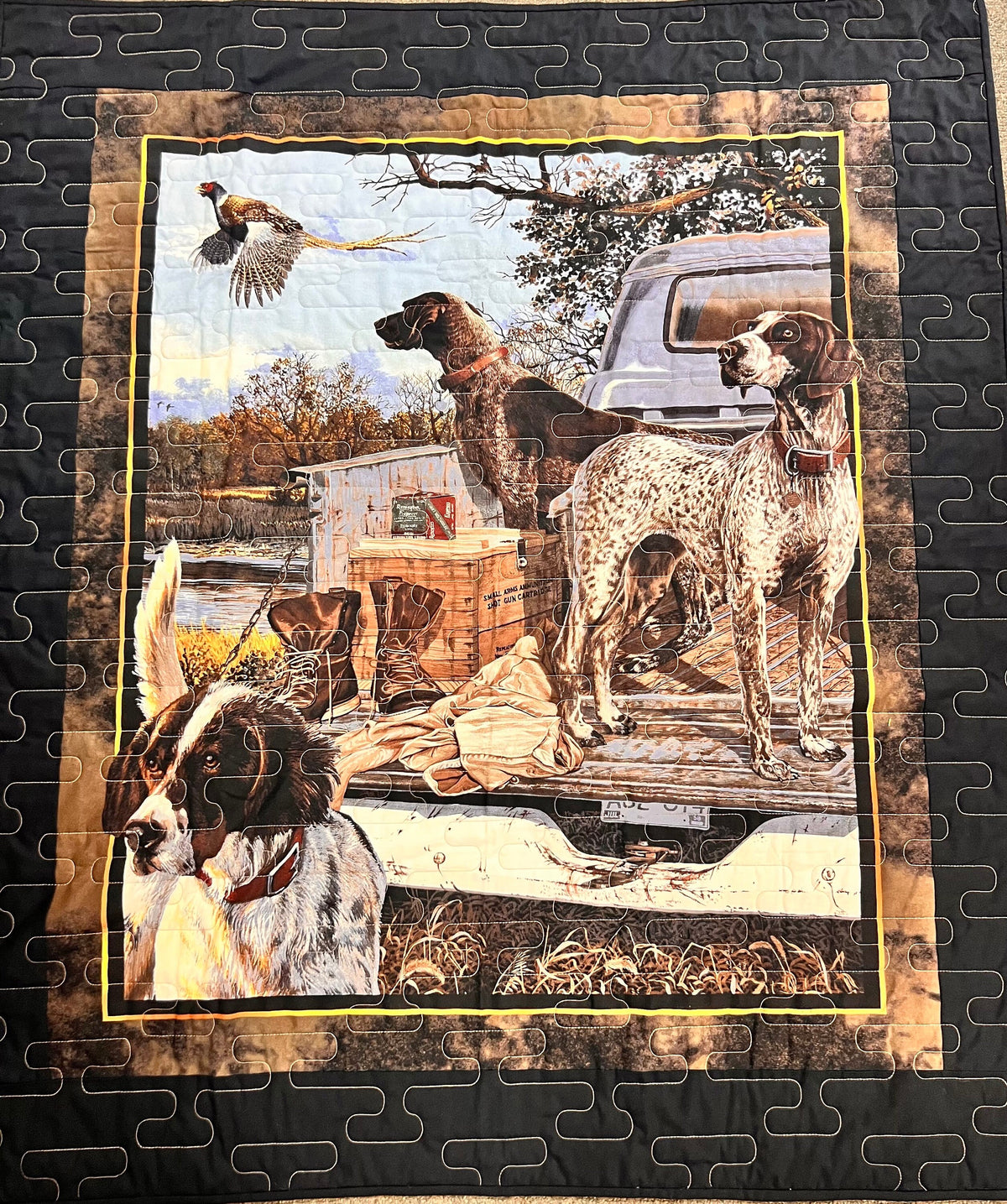 Pointers & Setters Hunting Dogs Pheasant Wall Hanging for the Hunt Lod ...